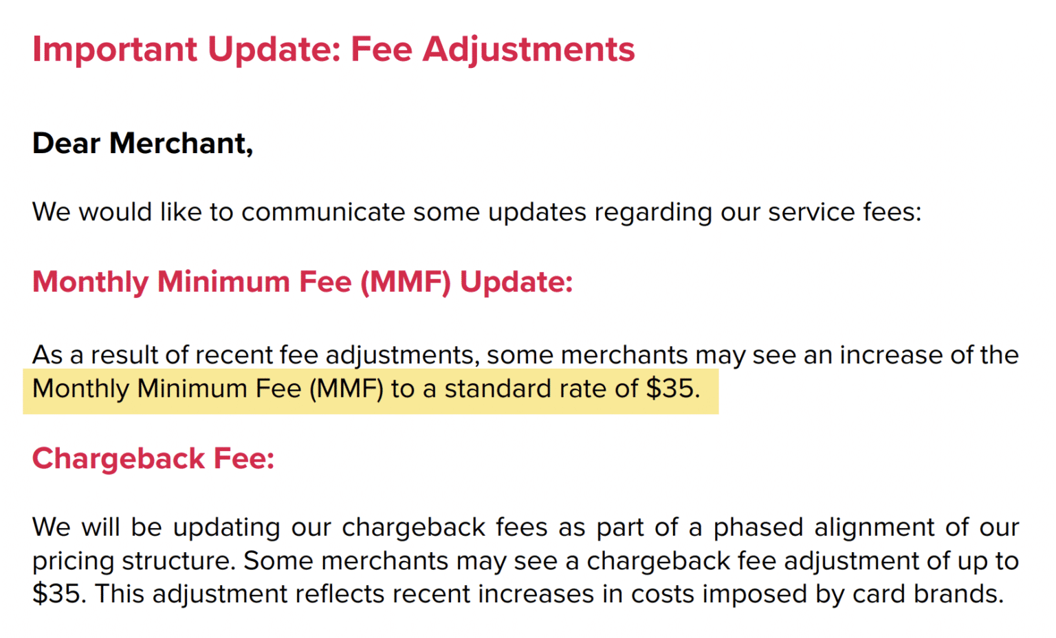 Monthly Minimum Fees in Payment Processing Explained